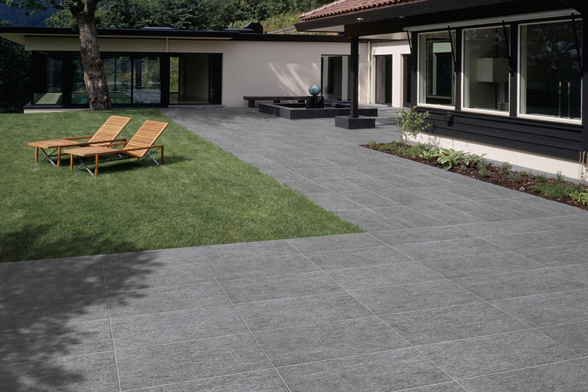 Gres porcellanato effetto pietra grigio - Gres porcellanato con col... Gres porcellanato effetto pietra grigio - Gres porcellanato con col...
