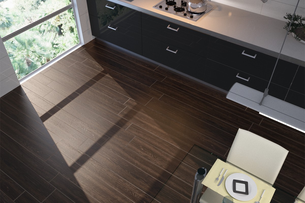 Gres porcellanato effetto legno wengé CU 1208 19,5x120 Gres porcellanato effetto legno wengé CU 1208 19,5x120