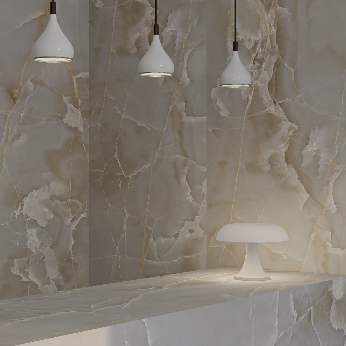 Alabaster Cream Matte 6 mm - SSH 4001 90x270 MATT R9 6 mm